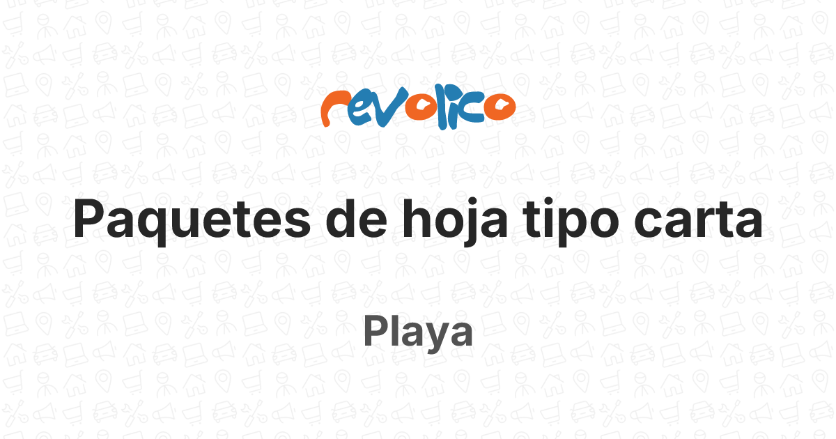 Paquetes De Hoja Tipo Carta En Playa La Habana Cuba Revolico 1494