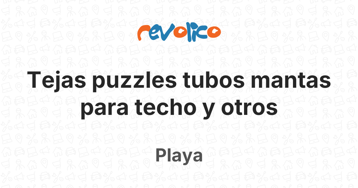 Tejas puzzles tubos mantas para techo y otros en Playa, La Habana, Cuba ...