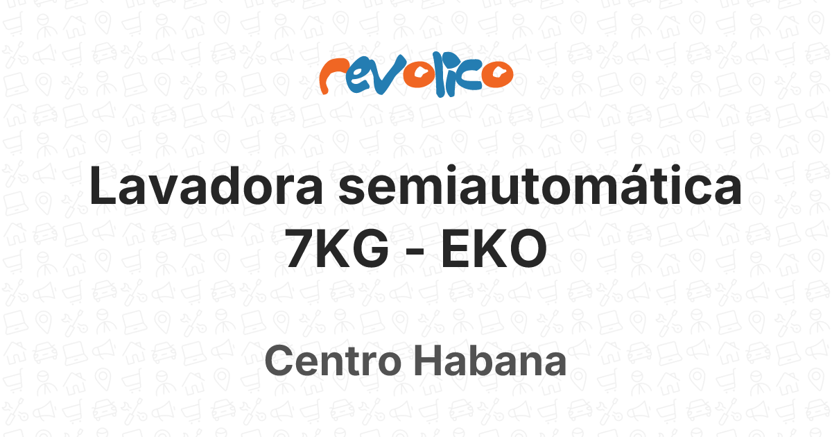 Lavadora semiautomática 7KG - EKO en Centro Habana, La Habana, Cuba ...