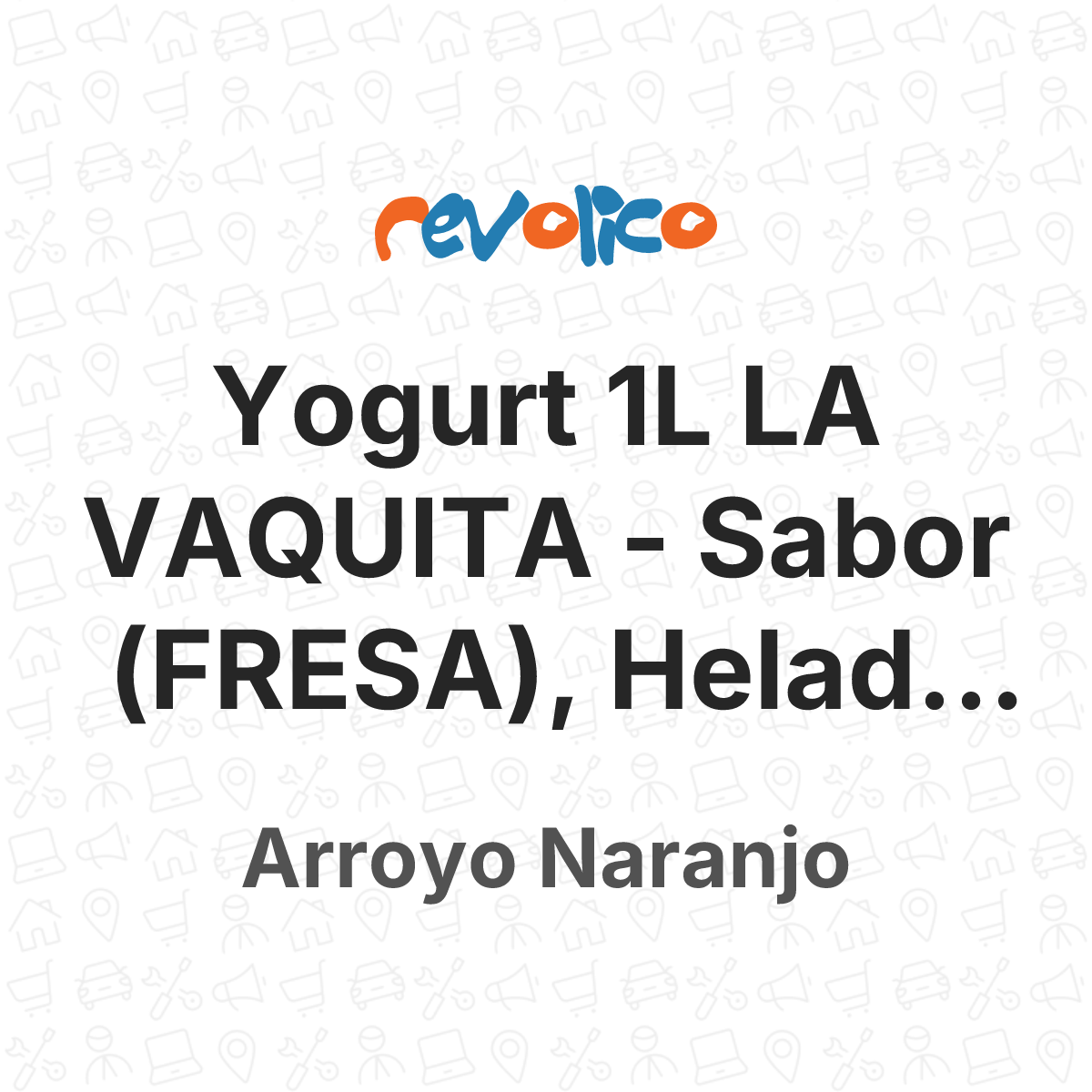 Yogurt 1L LA VAQUITA - Sabor (FRESA), Helado CID 5 en Arroyo Naranjo ...