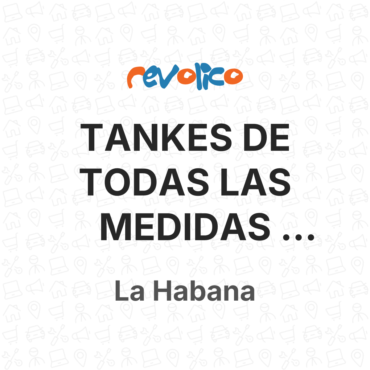 TANKES DE TODAS LAS MEDIDAS AZULEJOS IMPOTADO SERC en La Habana, Cuba ...