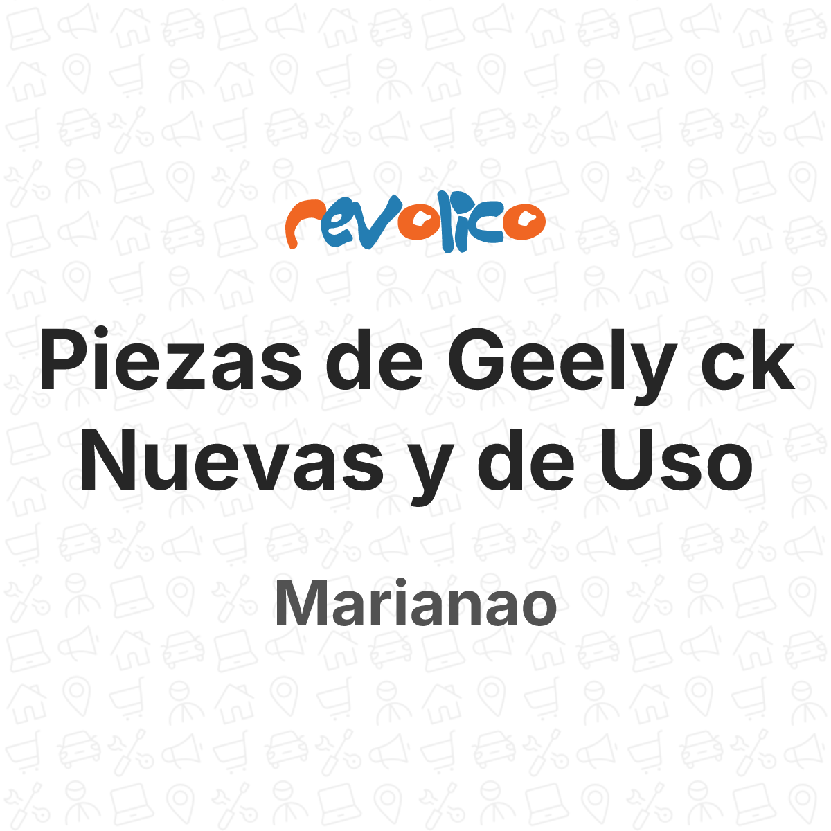 Piezas de Geely ck Nuevas y de Uso en Marianao, La Habana, Cuba - Revolico